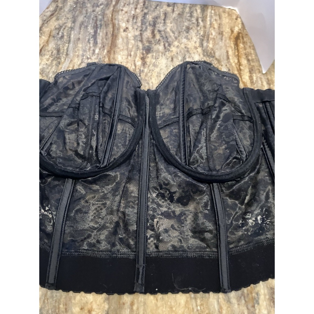 Goddess Long Line Bullet Bra Corset Bustier Cincher S… - Gem